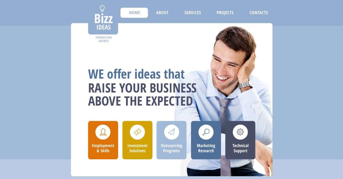 Free Management Website Template #248120 - TemplateMonster