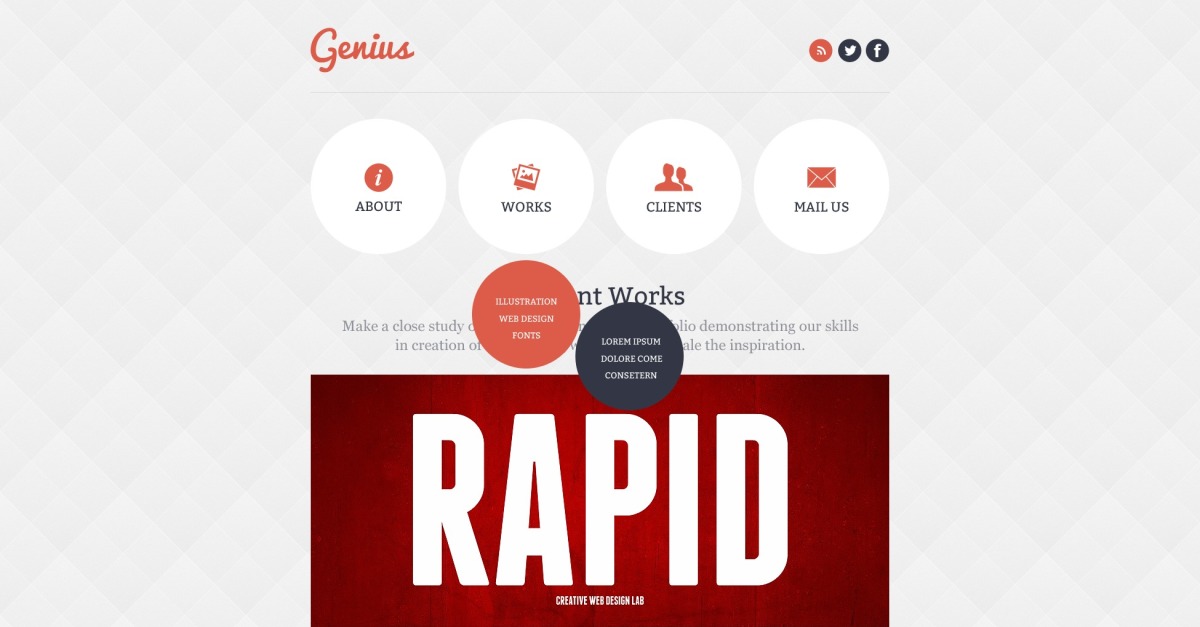 Modèle de site Web responsive Design Studio gratuit