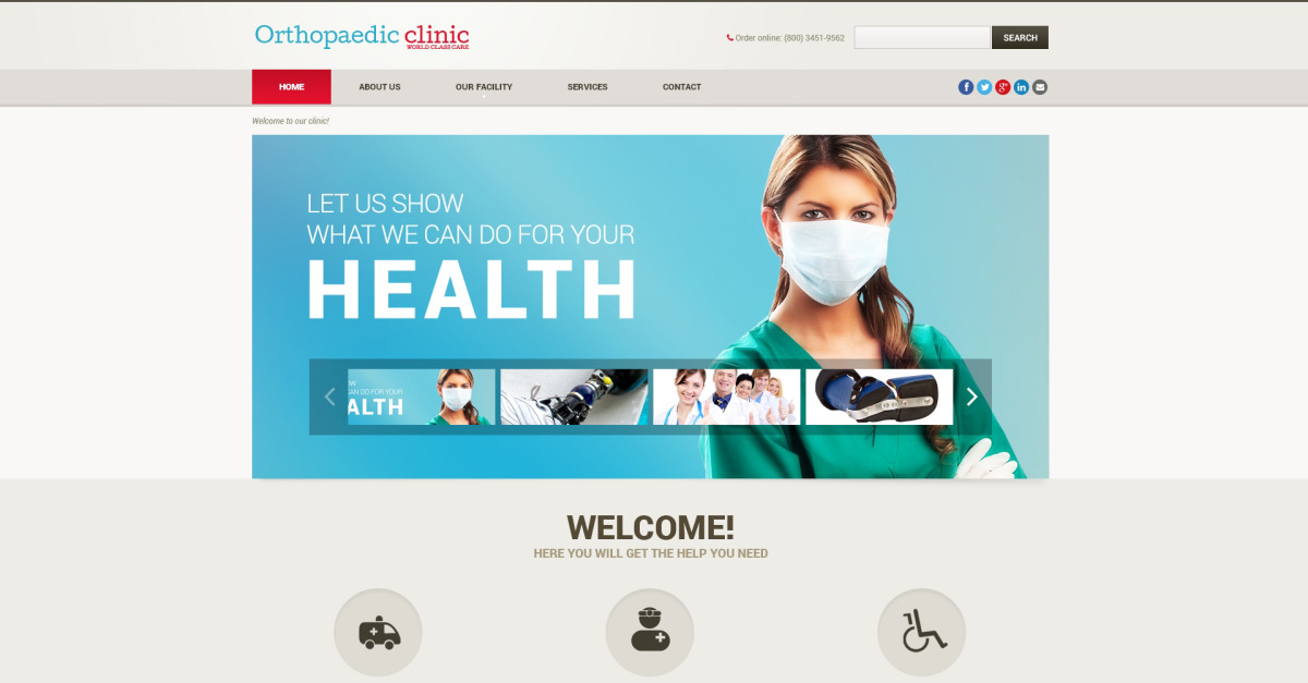 Modello di sito Web reattivo di consulenza gratuito