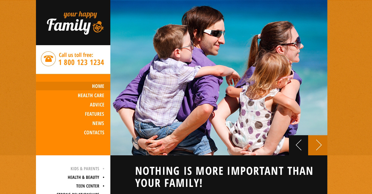 Free Family Center Responsive Website Theme - TemplateMonster