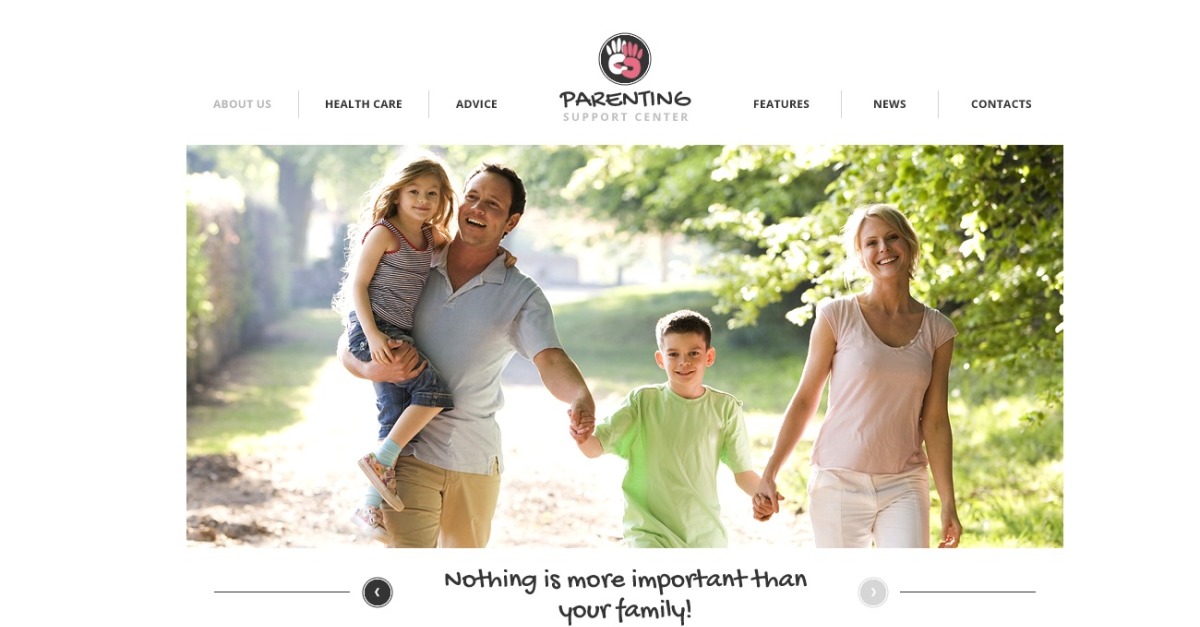 Free Family Responsive Website Template - TemplateMonster