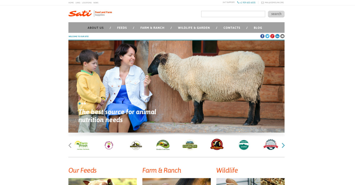 Free Farm Responsive Website Design Template