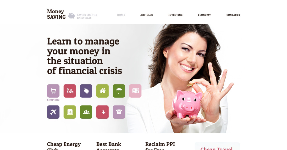 Free Financial Consultant Responsive Website Design