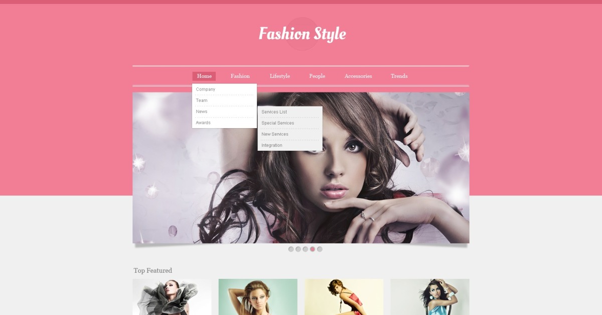 Kostenlose responsive Website-Vorlage für Mode