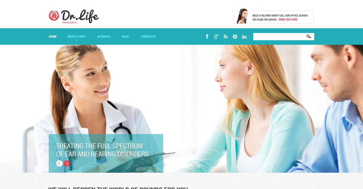 Free Medical Responsive Website Design Template