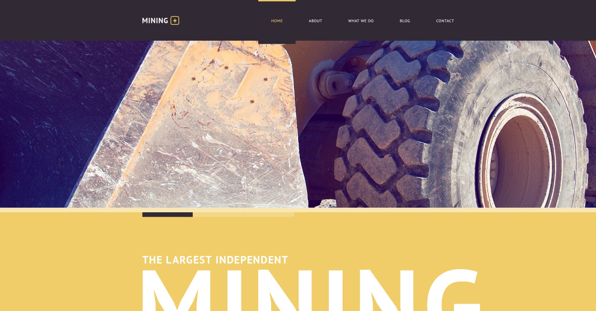 Free Mining Company Website Theme #248525 - TemplateMonster