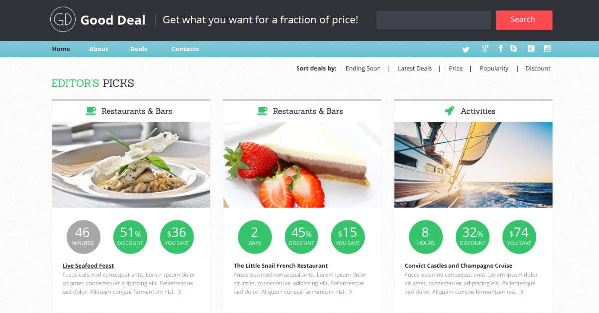 Free Stock Photo Responsive Website Theme - TemplateMonster