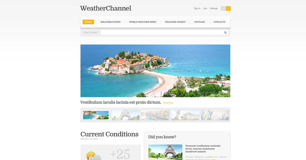 Free TV Channel Responsive Website Template - TemplateMonster