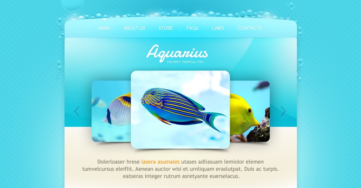 Tema de sitio web gratuito de Fish & Piscary