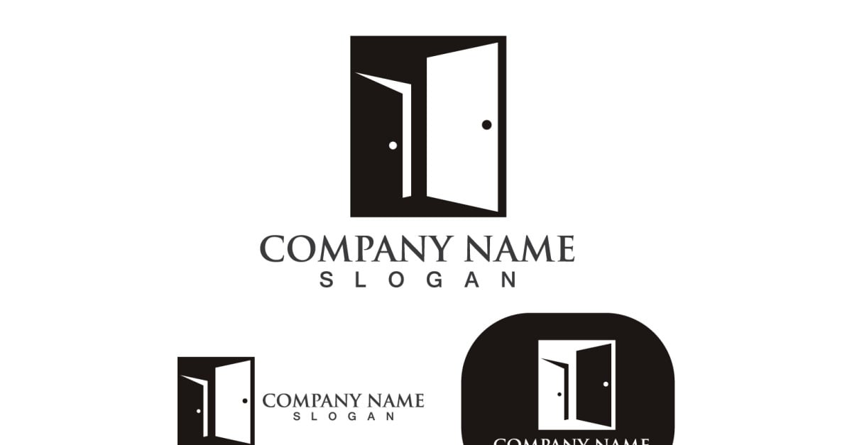 Door Logo And Symbol Vector Template V12 - TemplateMonster