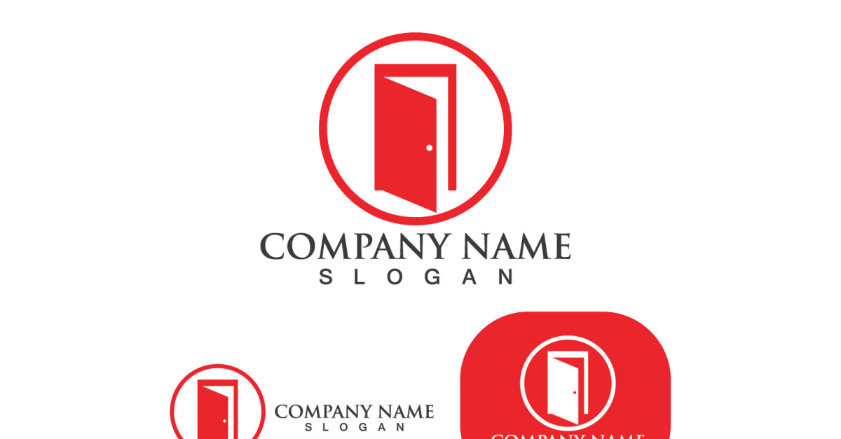 Door Logo And Symbol Vector Template V16 - TemplateMonster
