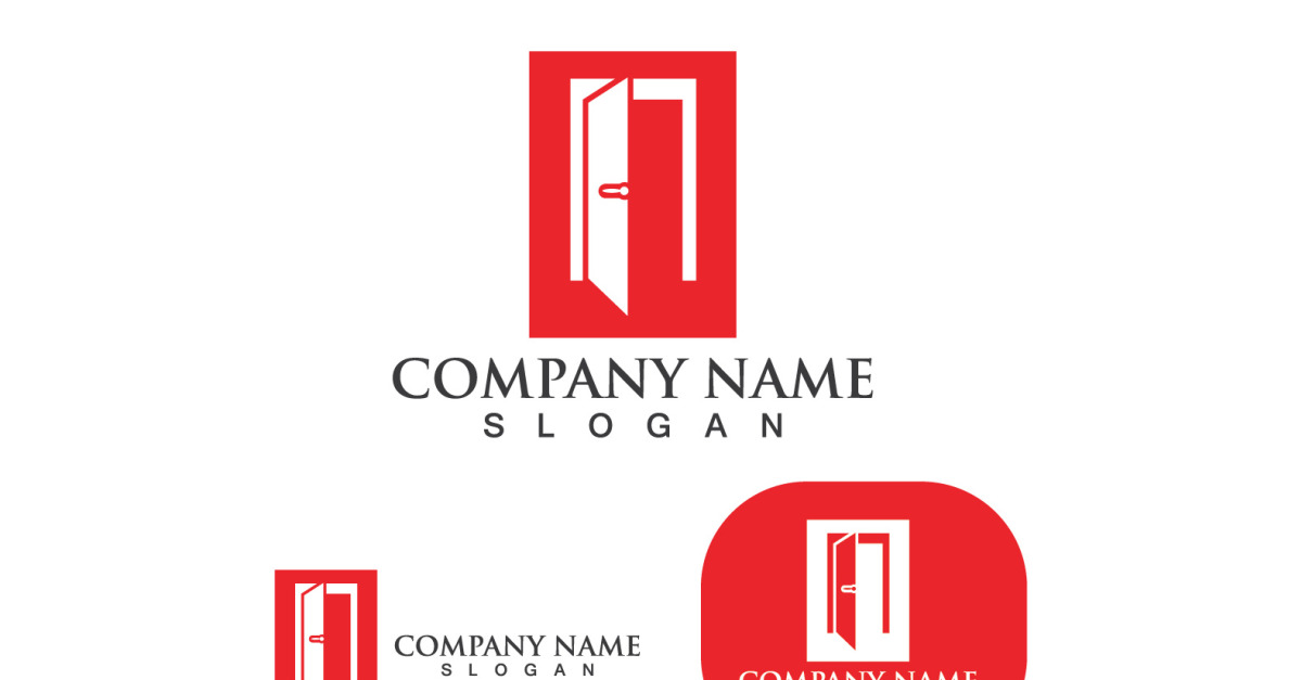 Door Logo And Symbol Vector Template V17 - TemplateMonster