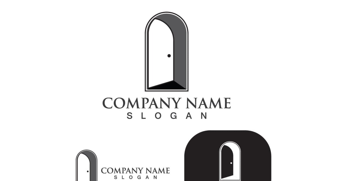 Door Logo And Symbol Vector Template V9 - TemplateMonster