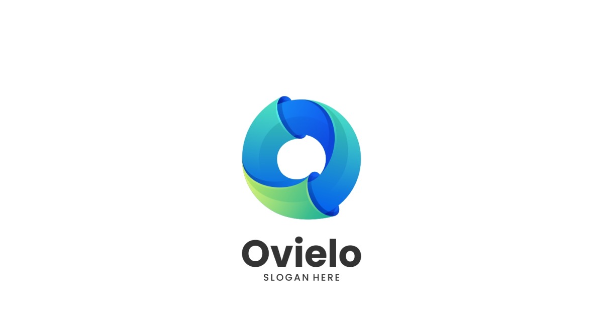 Letter O Color Gradient Logo #249086 - TemplateMonster