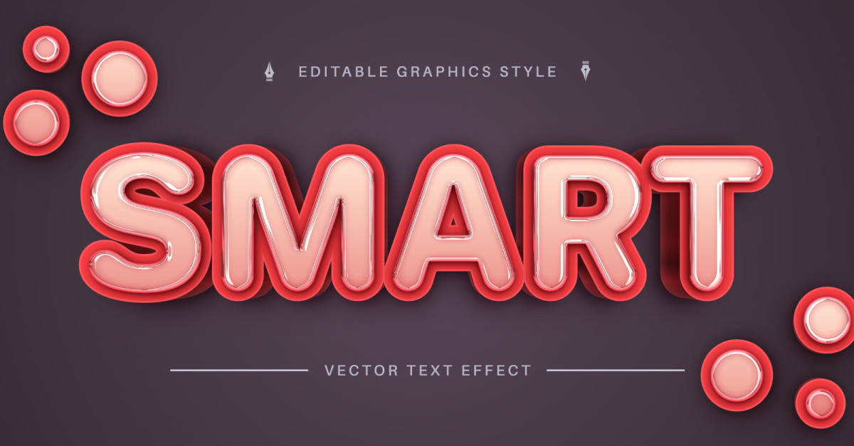 Smart Glasses - Editable Text Effect, Font Style, Graphics Illustrations