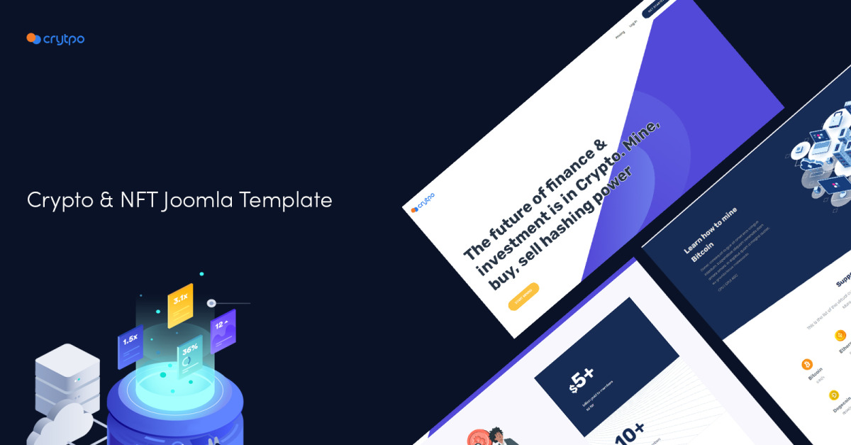 Modello Joomla di criptovaluta criptovaluta - TemplateMonster