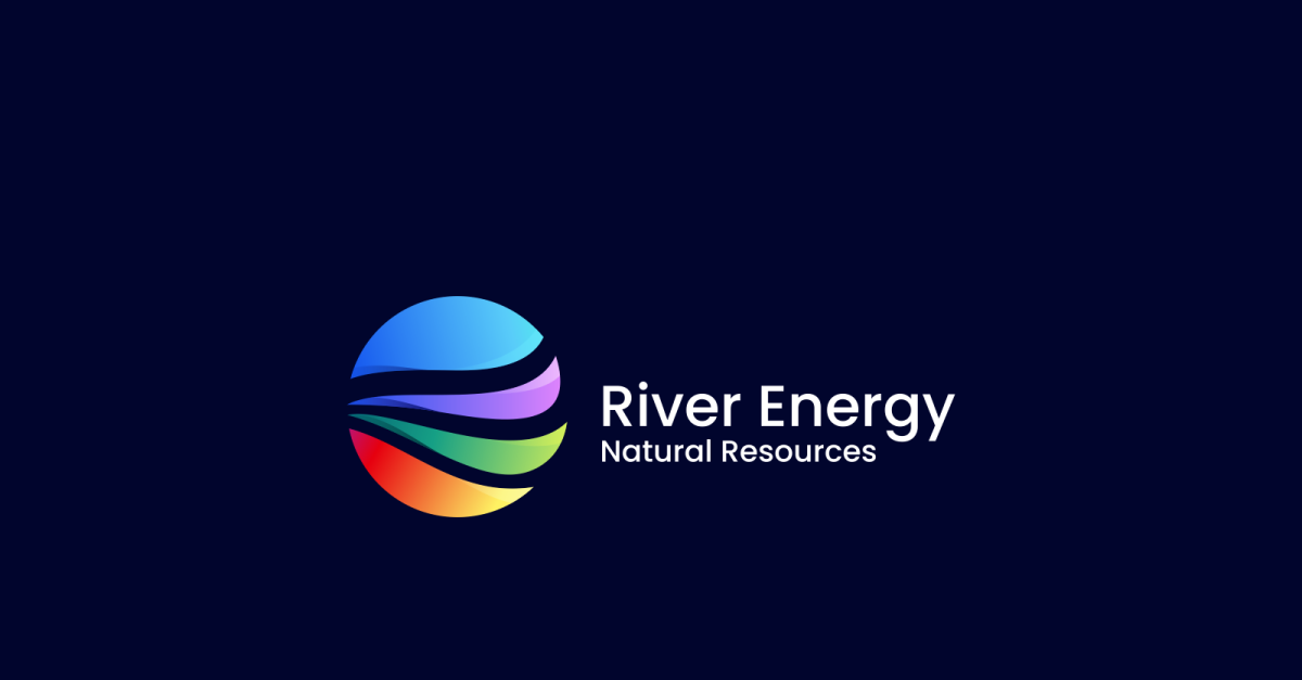River Energy Gradient Colorful Logo #249767 - TemplateMonster