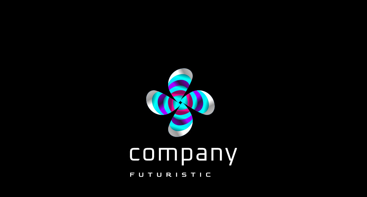 Abstract Harmony Space Technology Logo - TemplateMonster