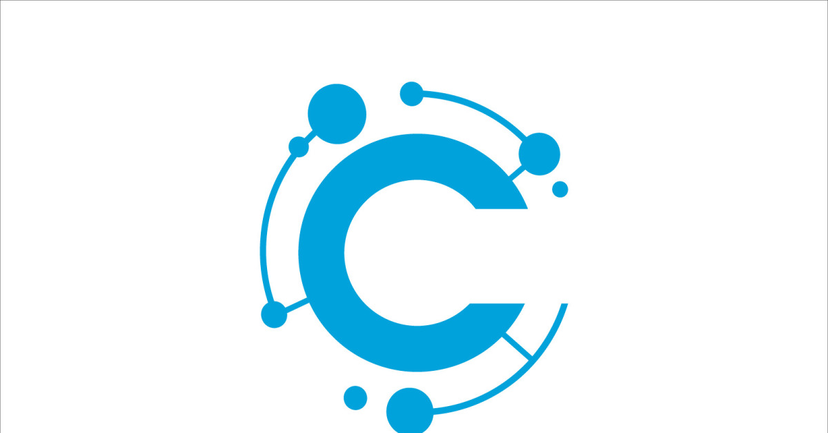 Letter C technology vector logo template - TemplateMonster