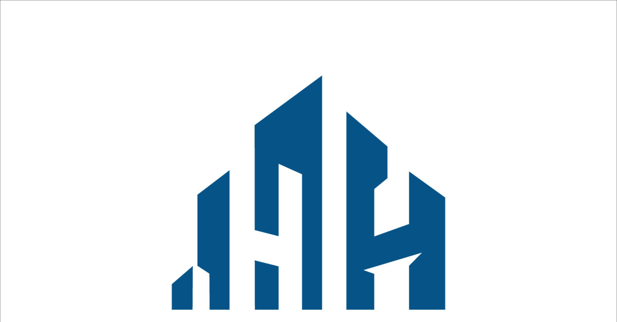 Letter H construction vector logo template - TemplateMonster