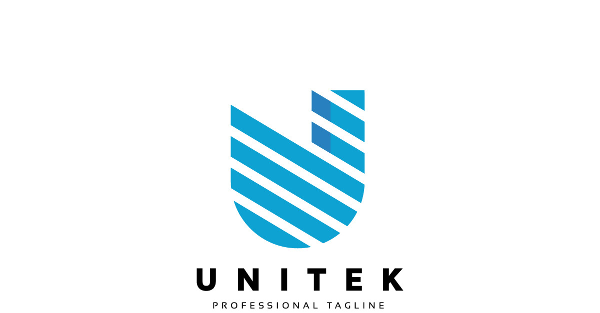 Modèle de logo Unitek U Letter #250025 - TemplateMonster
