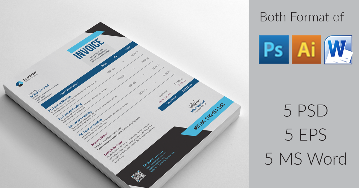 Software Company Invoice Template_V_003 - TemplateMonster