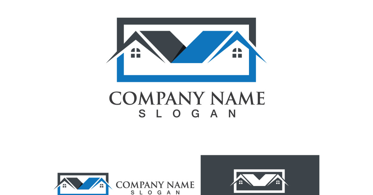 Home And House Building Logo And Symbol Vector V17