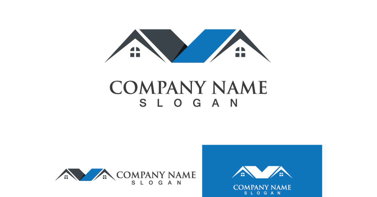 Home And House Building Logo And Symbol Vector V9