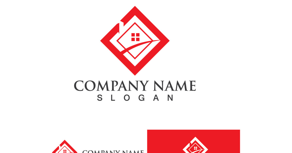 Home And House Building Logo And Symbol Vector V53