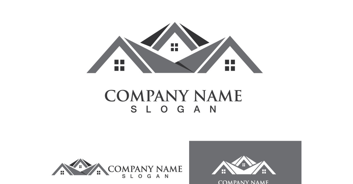 Home And House Building Logo And Symbol Vector V57