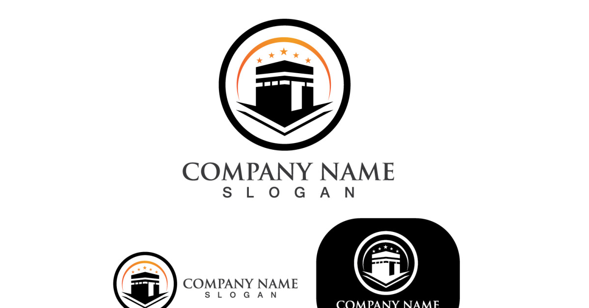 Kaaba Vector Logo And Template Design V1 - TemplateMonster