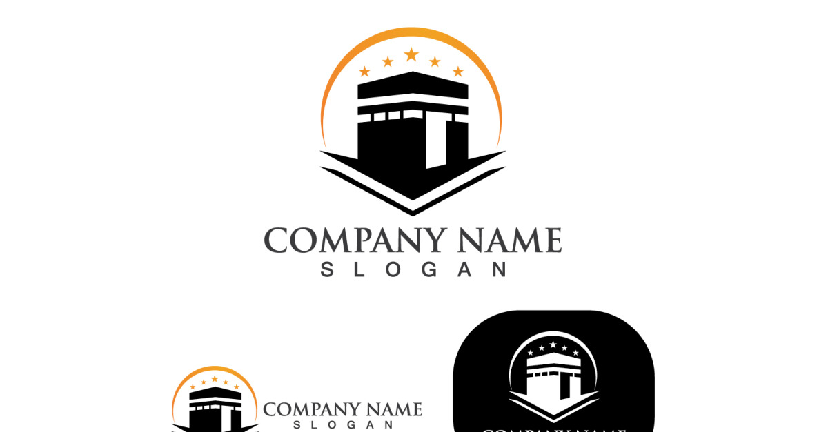 Kaaba Vector Logo And Template Design V4 - TemplateMonster