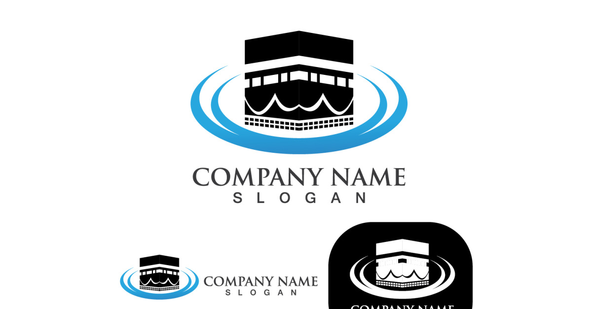 Kaaba Vector Logo And Template Design V6 - TemplateMonster