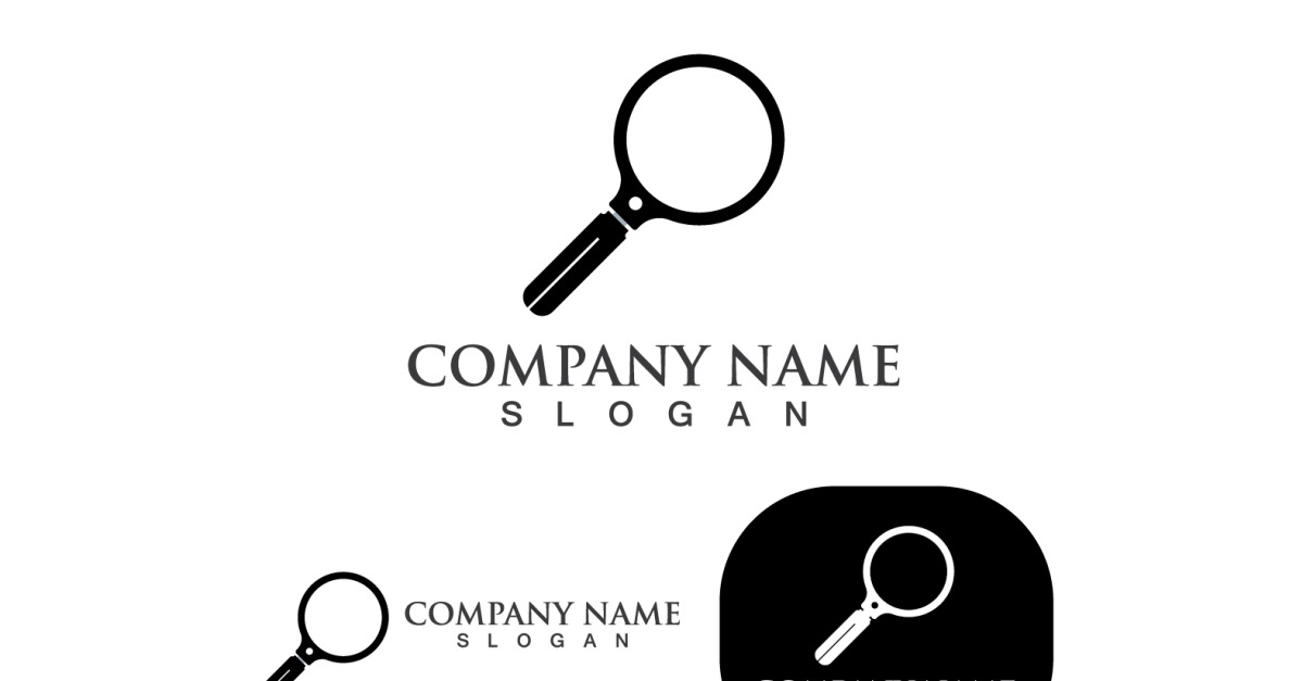 Magnifying Glass Logo And Symbol V15 - TemplateMonster