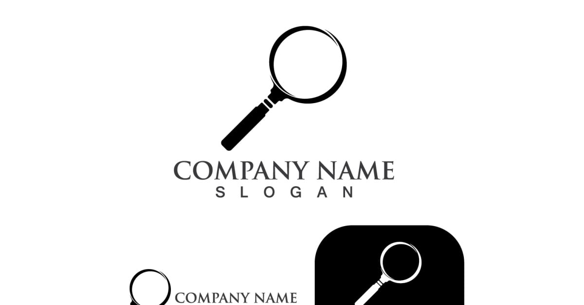 Magnifying Glass Logo And Symbol V3 #250357 - TemplateMonster