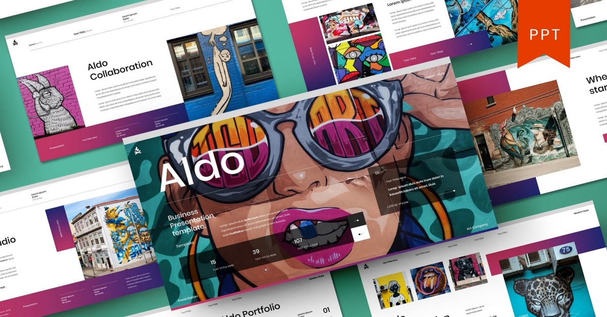 Aldo – Business PowerPoint Template #250485 - TemplateMonster