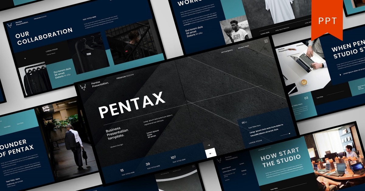 Pentax – Business PowerPoint Template - TemplateMonster