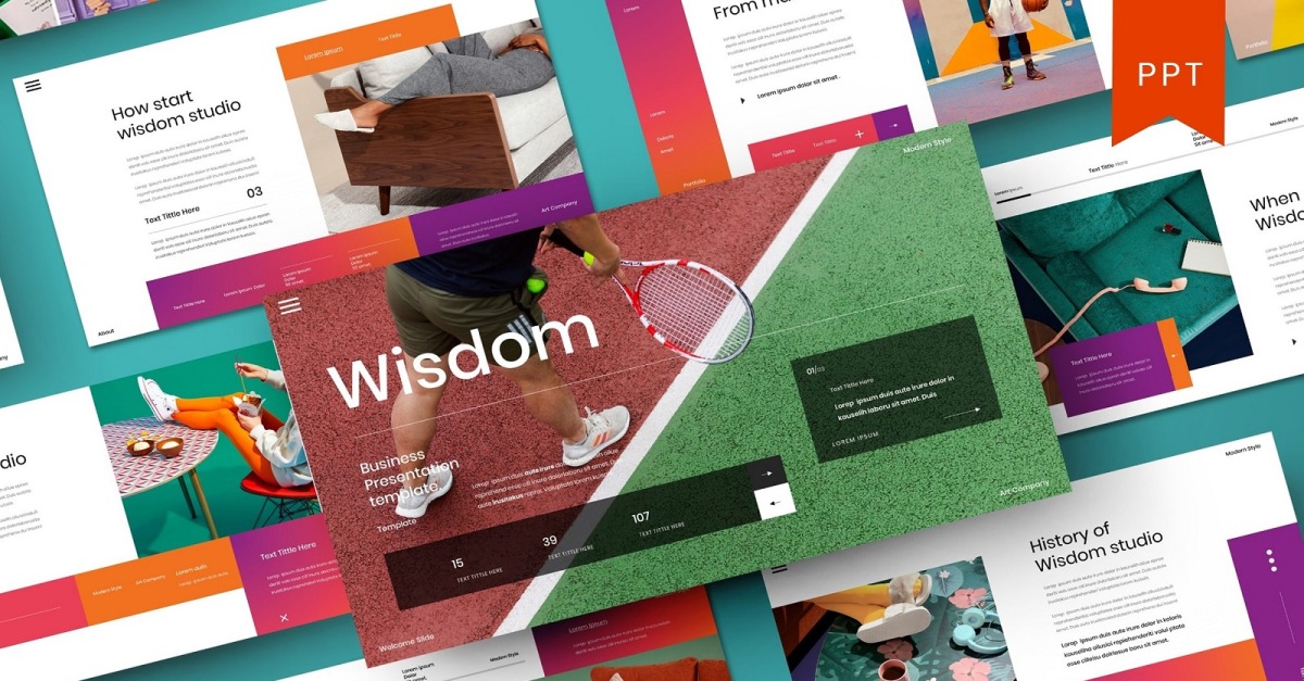 Wisdom – Business PowerPoint Template - TemplateMonster
