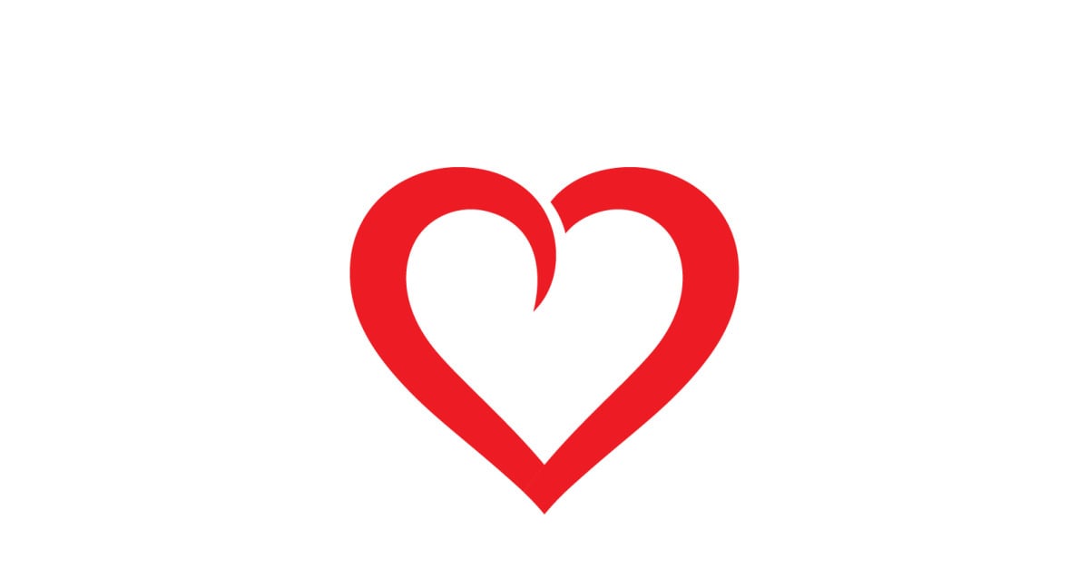 Love Heart Logo Icon Template Vector V29 - TemplateMonster