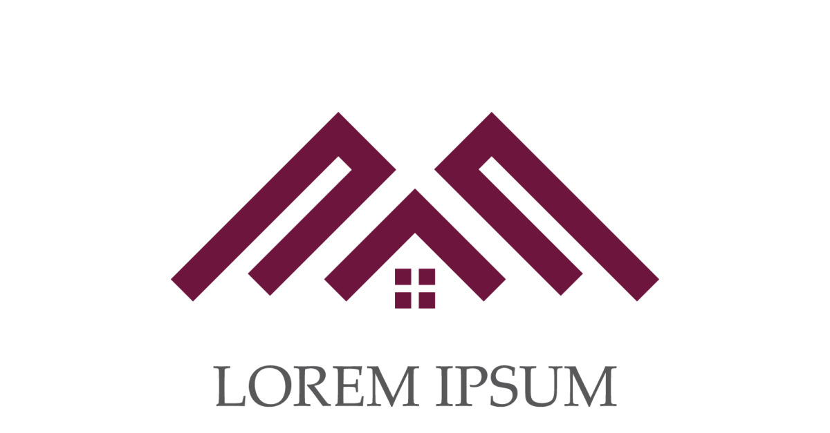 Maison, bâtiment, logo, vecteur, v3 #250688 - TemplateMonster