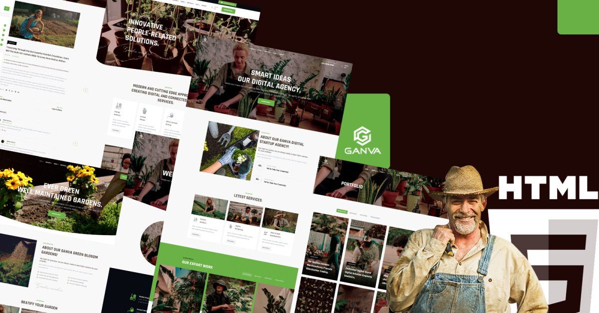 Ganva Botanical Gardening HTML5 Website Template