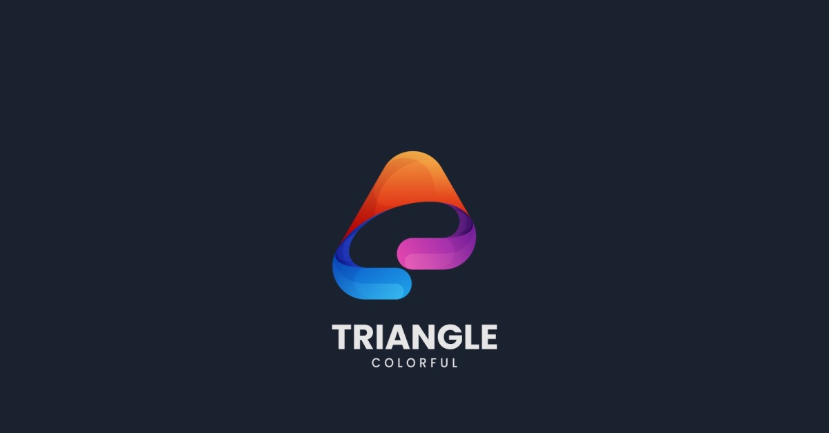 Triangle Color Gradient Logo Style #251195 - TemplateMonster