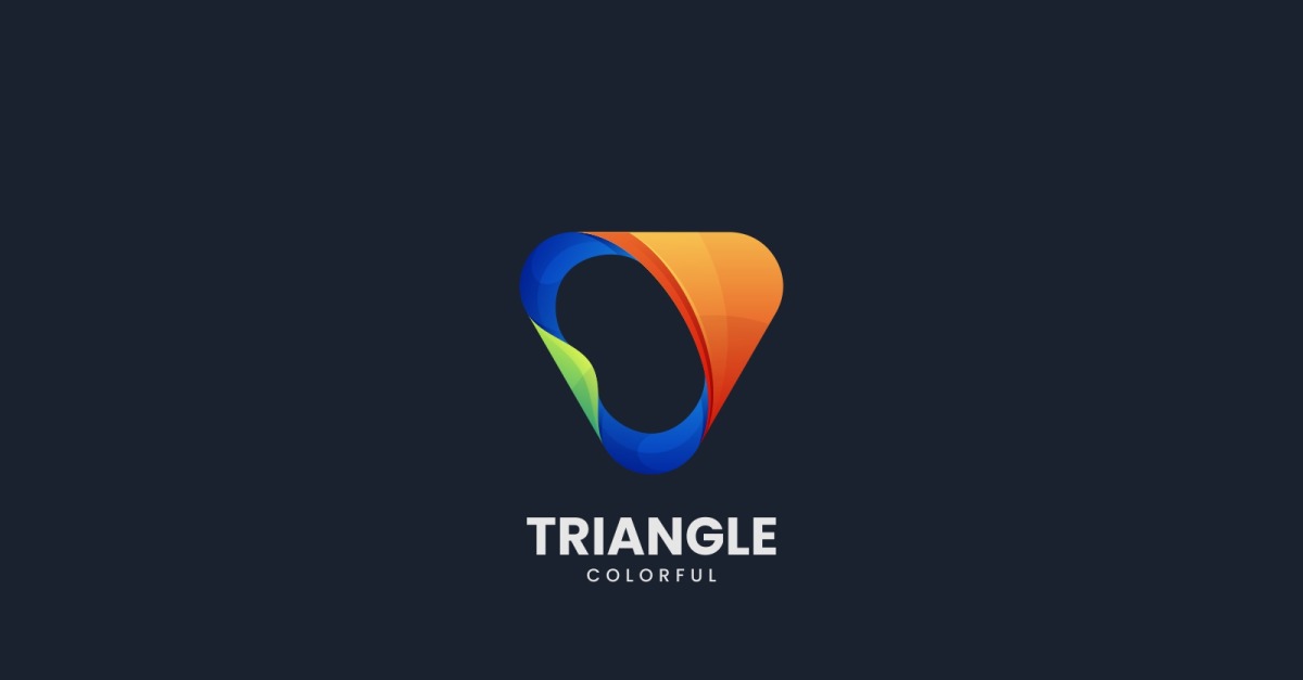 Triangle Gradient Color Logo Style #251197 - TemplateMonster