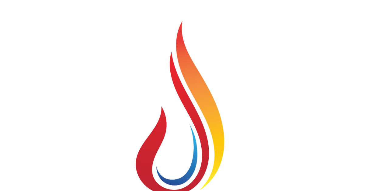 Fire And Flame Icon Gas Logo Vector V5 - TemplateMonster