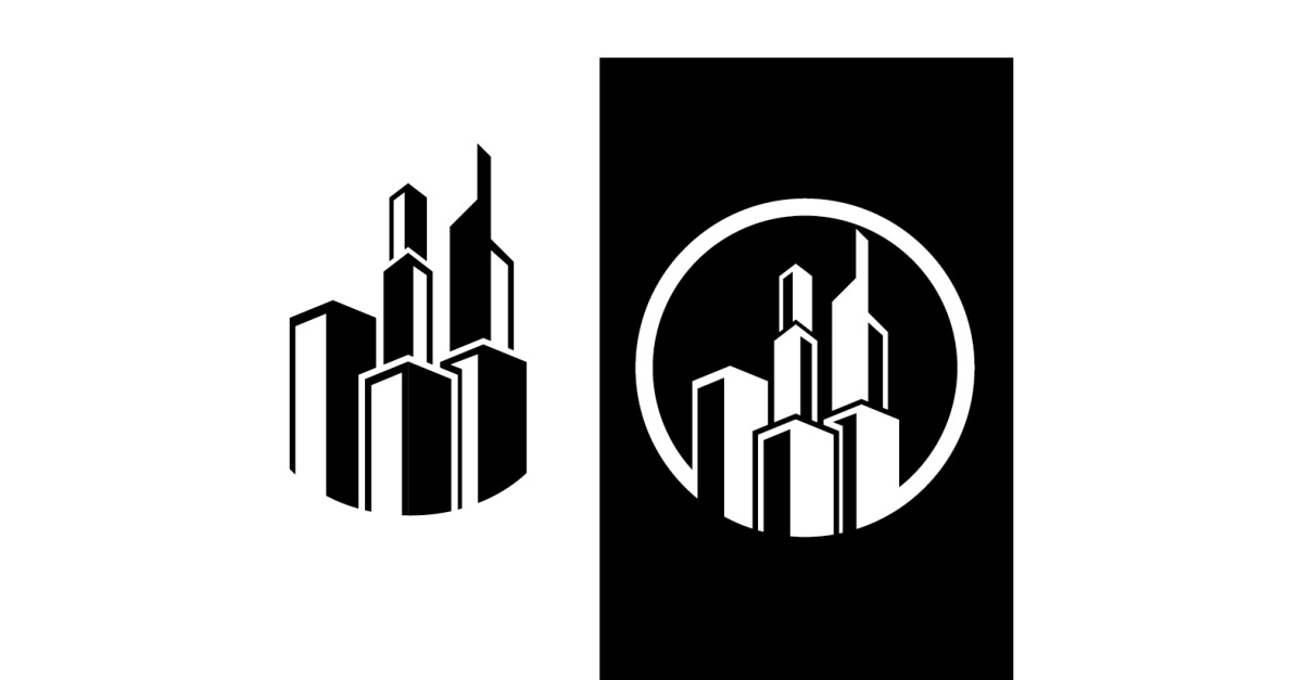 Modern City Building Home Logo Vector V13 - TemplateMonster