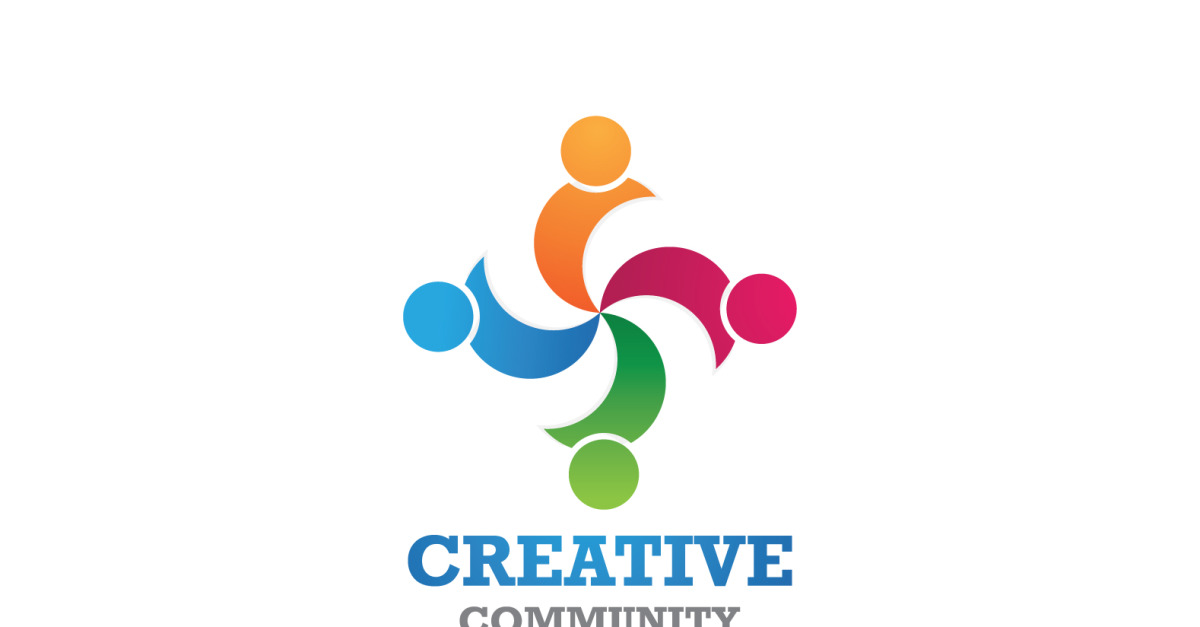 Creative People Team Group Community Logo V17