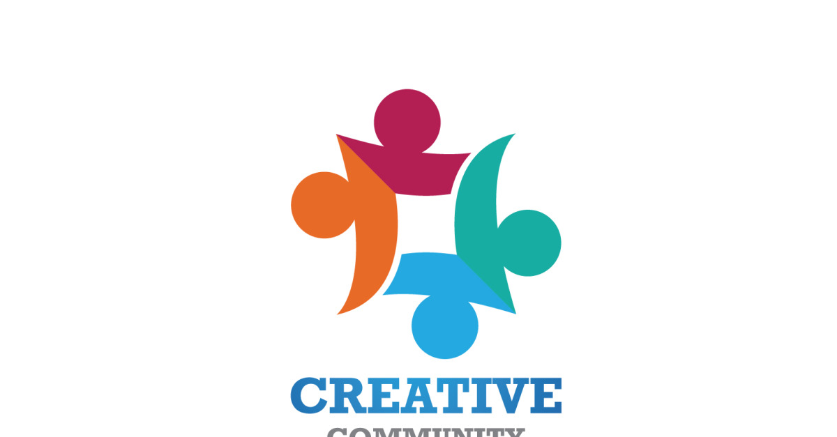 Creative People Team Group Community Logo V21