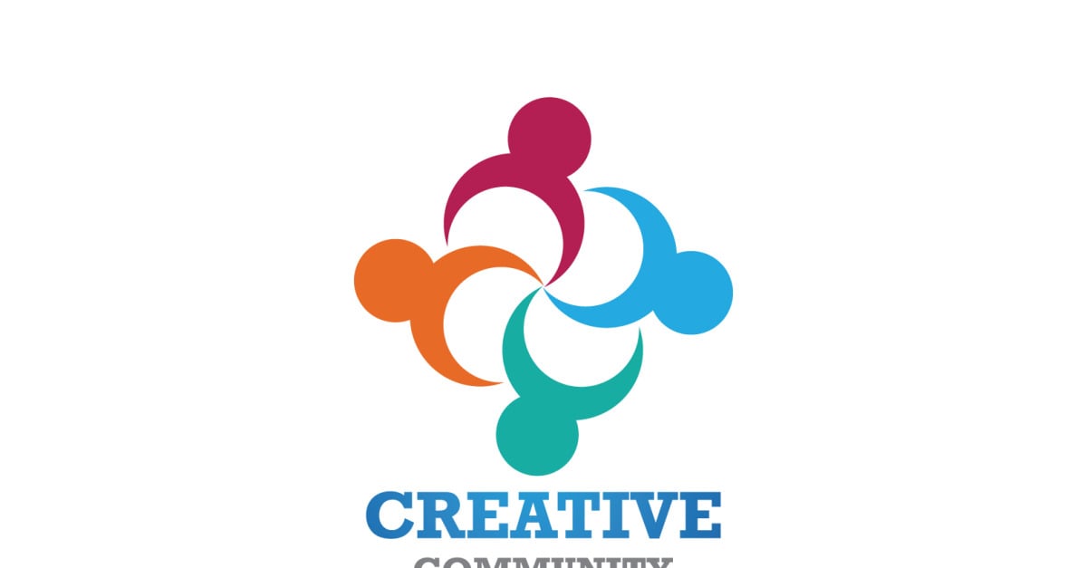 Creative People Team Group Community Logo V25