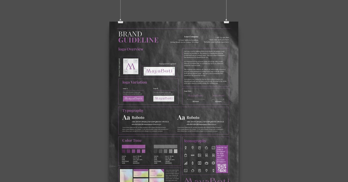 A3 Brand Style Guideline poster #251766 - TemplateMonster