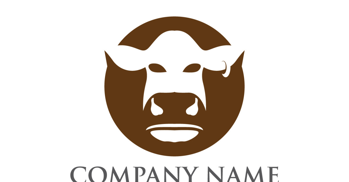 Cow Animal Logo And Symbol Vector V4 - TemplateMonster